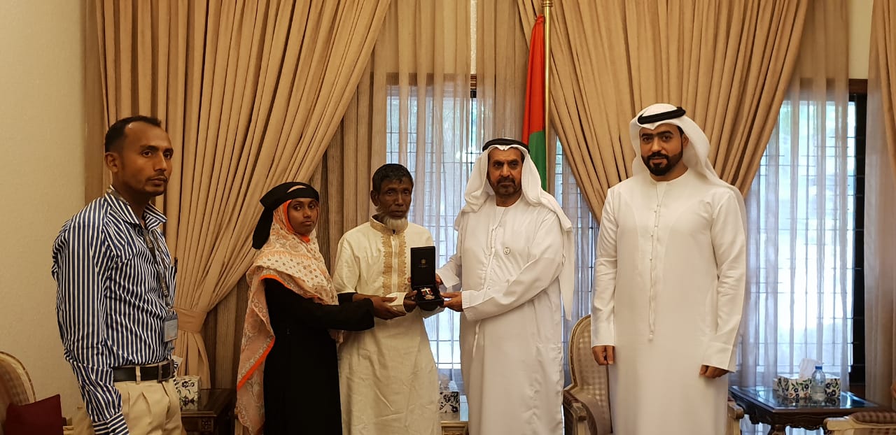 UAE Ambassador to Bangladesh Saed Mohammed AL Mheiri handed over a ...