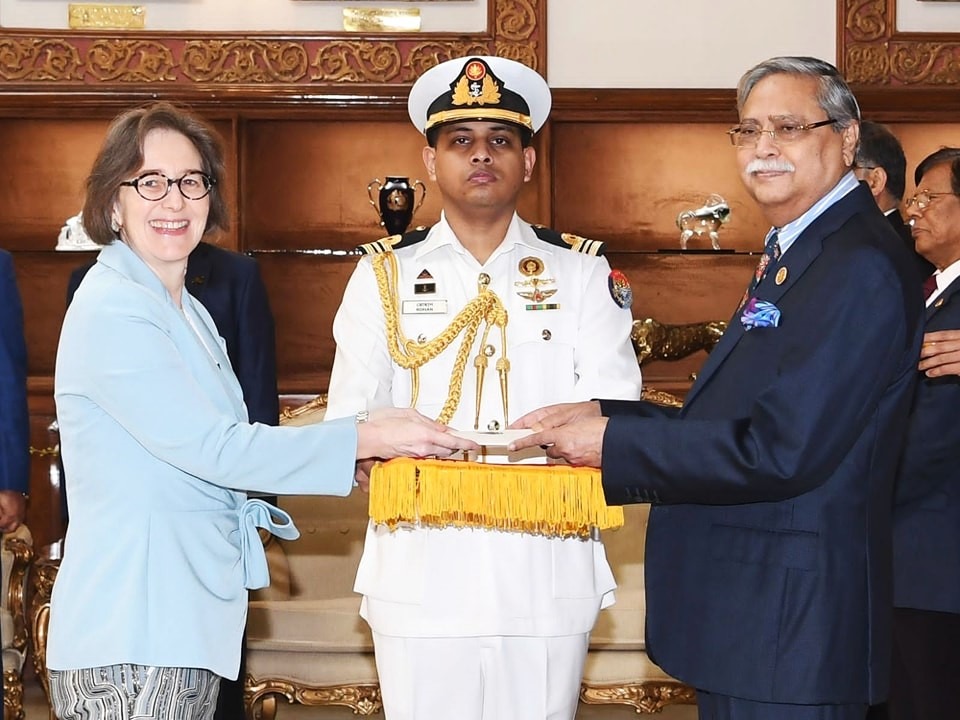 Ambassador of Luxembourg Mrs. Peggy Frantzen presented her credentials ...